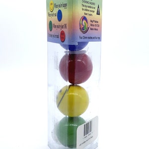 Moody Buddies 25mm Glass Shooter Mood Mega Marbles Set of 4 Emoji Faces ...