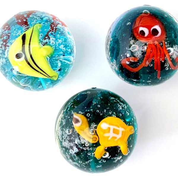 Handmade Marbles - Etsy