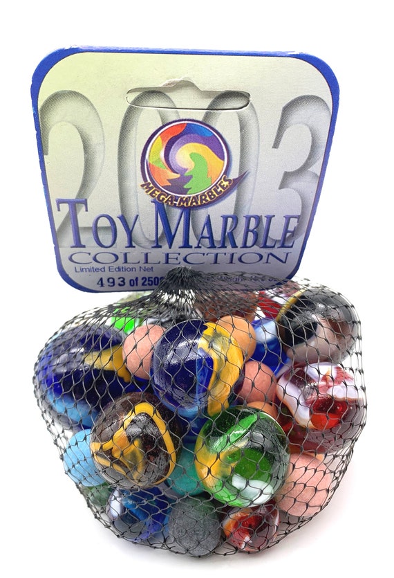 2003 Limited Edition Glass Mega Marbles Numbered Net Bag | Etsy