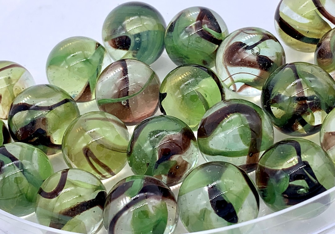 New for 2023! Bulk 16mm Commando Glass Marble Players 5/8" Choice: 25 ...