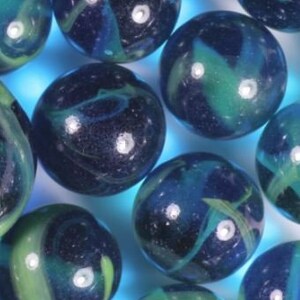 16mm "sea Turtle" Bulk Pack of 100 Player Glass Marbles (5/8th ...