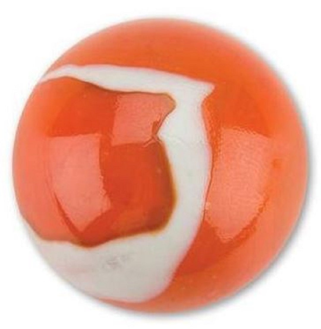 Large 1-3/8 Inch Glass Koi Fish Mega Marble 35mm Boulder Aka Orange ...