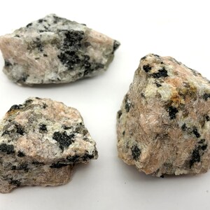 Pegmatite Intrusive Igneous Rock - 3 Unpolished Mineral Specimens ...