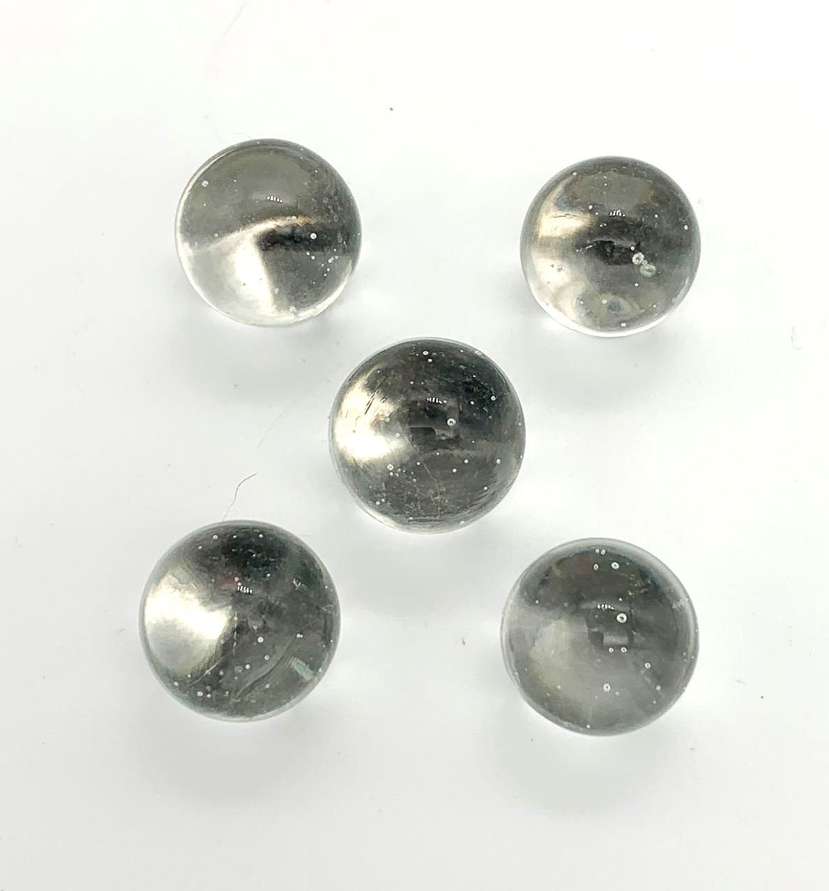 14mm Ice Clear W Bubbles Glass Marbles New for 2020!! Choice of ...