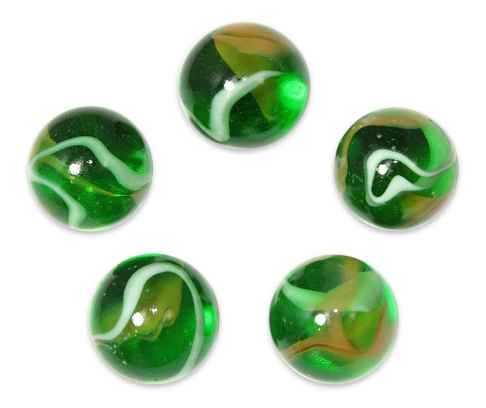 25mm jungle 1 Marble Shooters Pack of 5 - Etsy