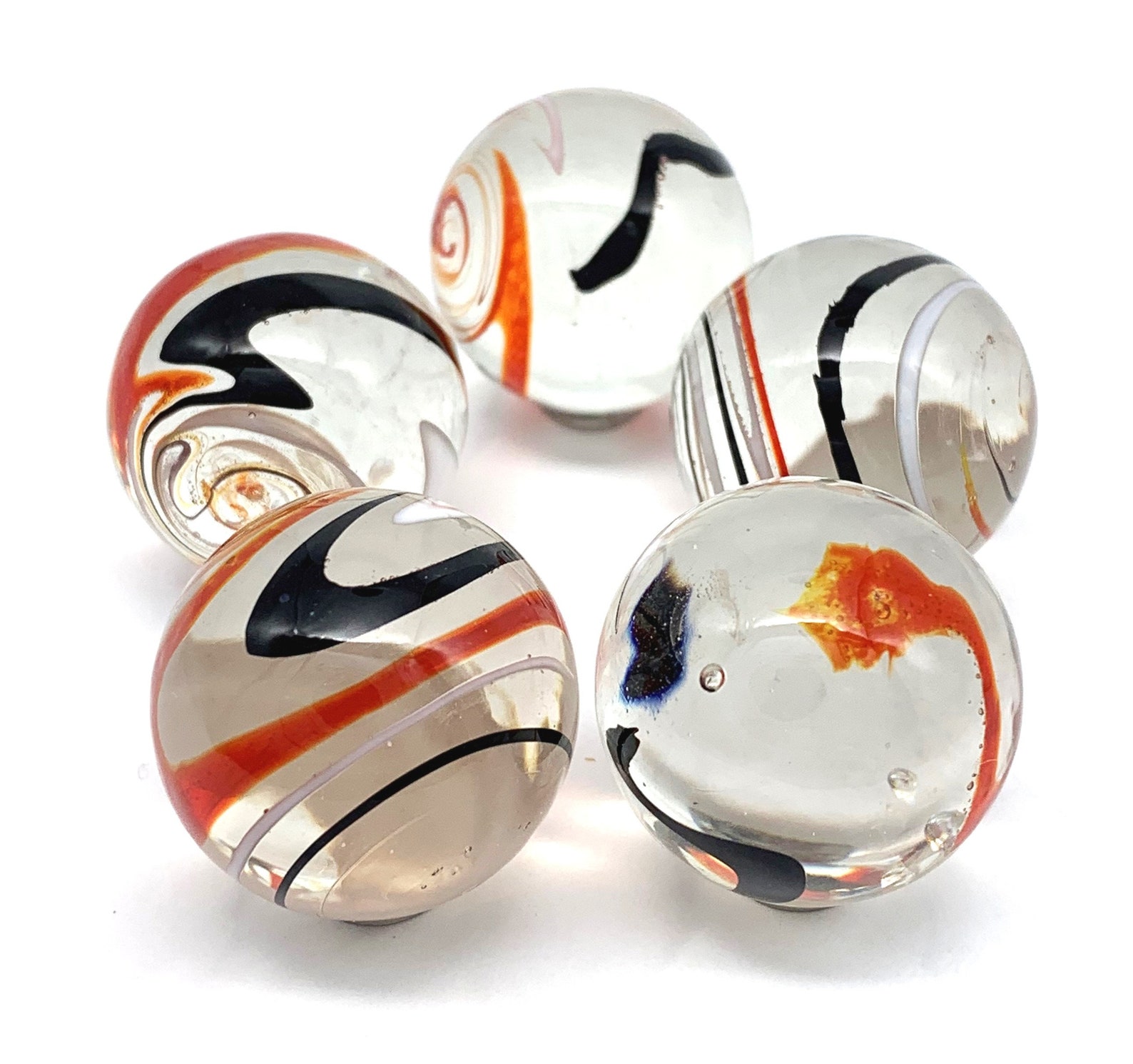 25mm Flashlight Art Glass Marble Shooters Single or Pk 5 - Etsy