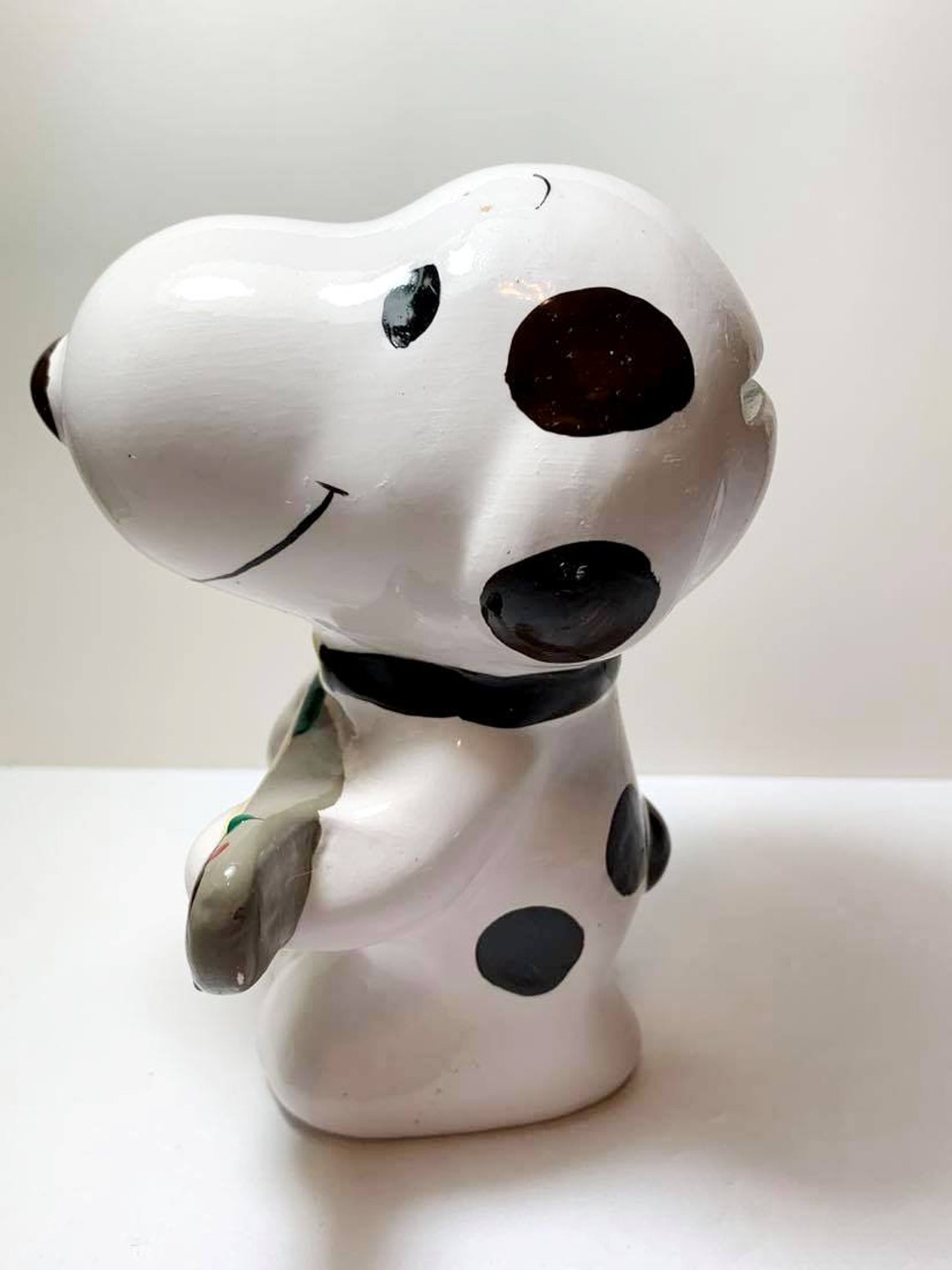 90's "marbles" Playing Banjo Ceramic Piggy Bank - Snoopy's Brother ...