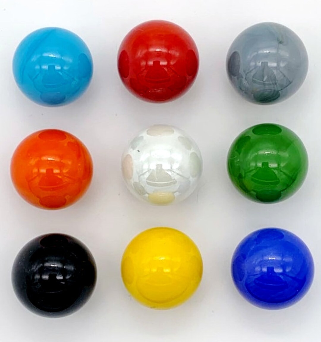 Bulk 14mm Opal Glass Marbles Choice of 10 Solid Colors Bag of 250 Great ...