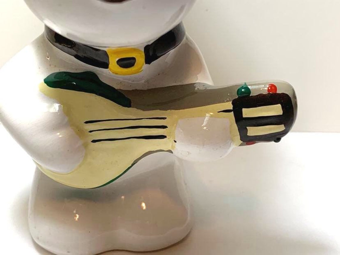 90's "marbles" Playing Banjo Ceramic Piggy Bank - Snoopy's Brother ...