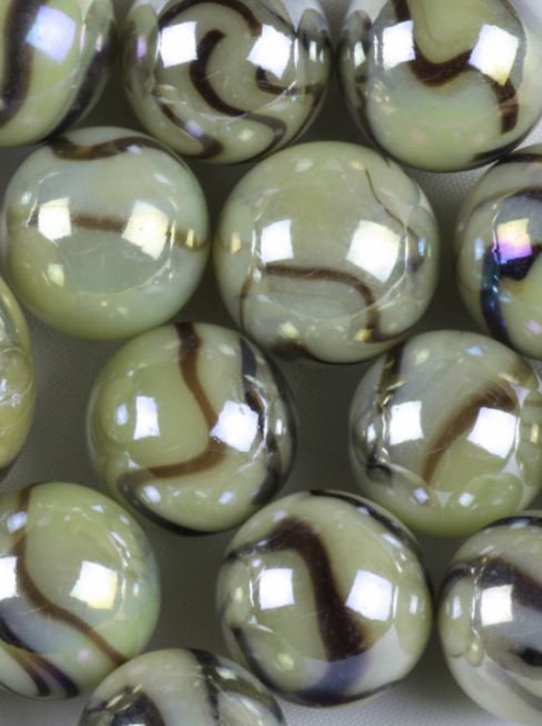 16mm "llama" Choice of Bulk Pk of 50 or 100 Player Glass Marbles (5/8th ...