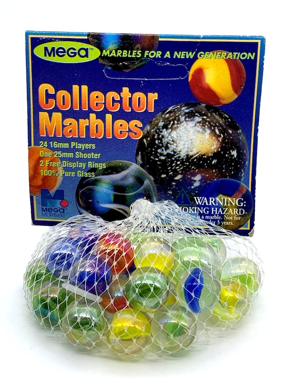 Confetti Collector Series Net Bag Mega Marbles Vacor Blue - Etsy