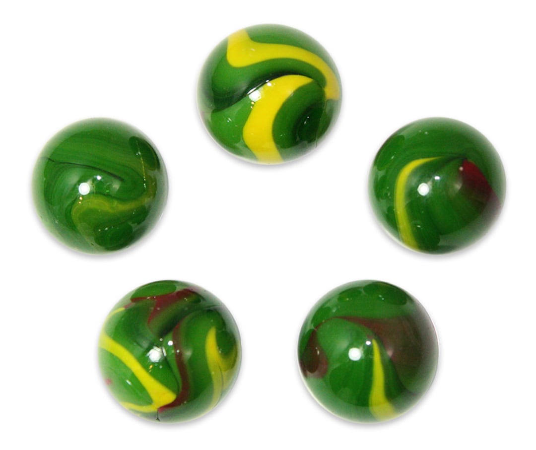 25mm Dragon (1") Marble Shooters Pack of 5 Choice of Dark or Light ...