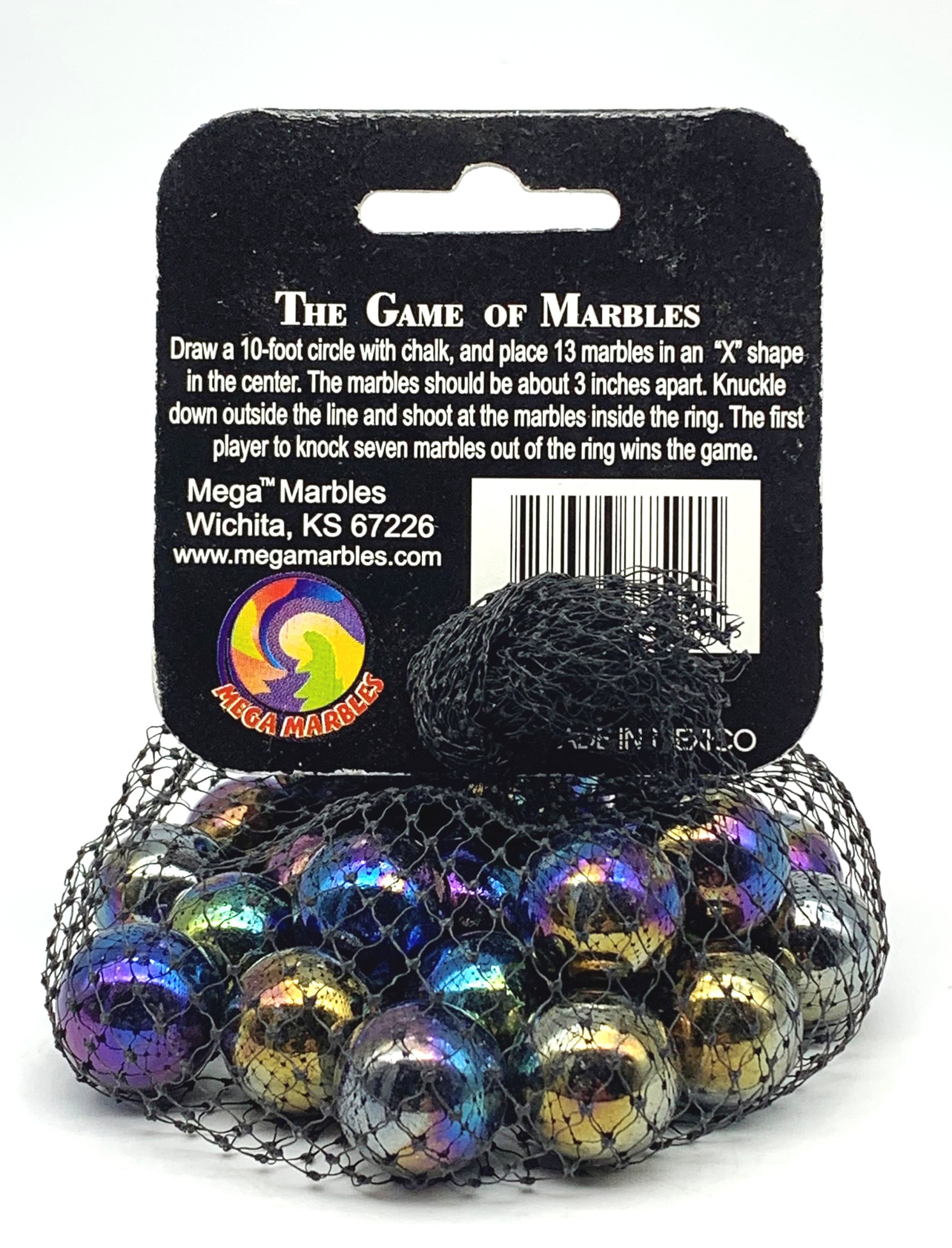 Net Bag of 25 meteor Glass Mega Marbles by Vacor - Etsy