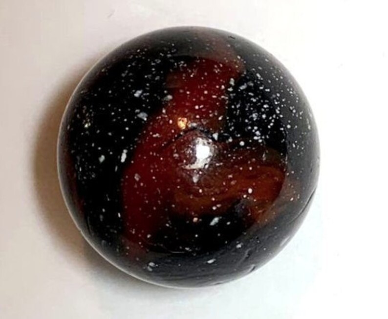 14mm "dracula" Glass Player Marbles - Pack of 5 Deep Red Base With ...