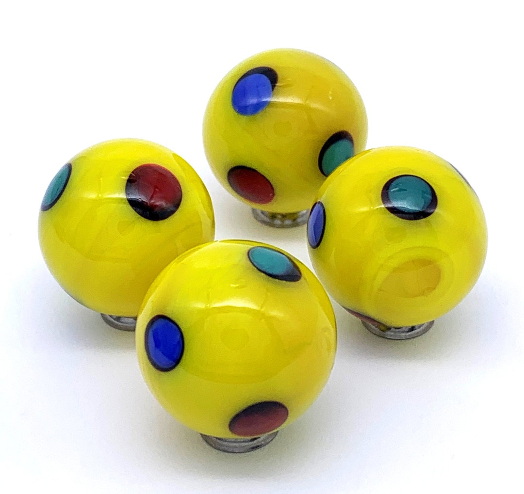 New for 2022! "doodles" 22mm Handmade Art Glass Shooter Marbles (7/8 ...