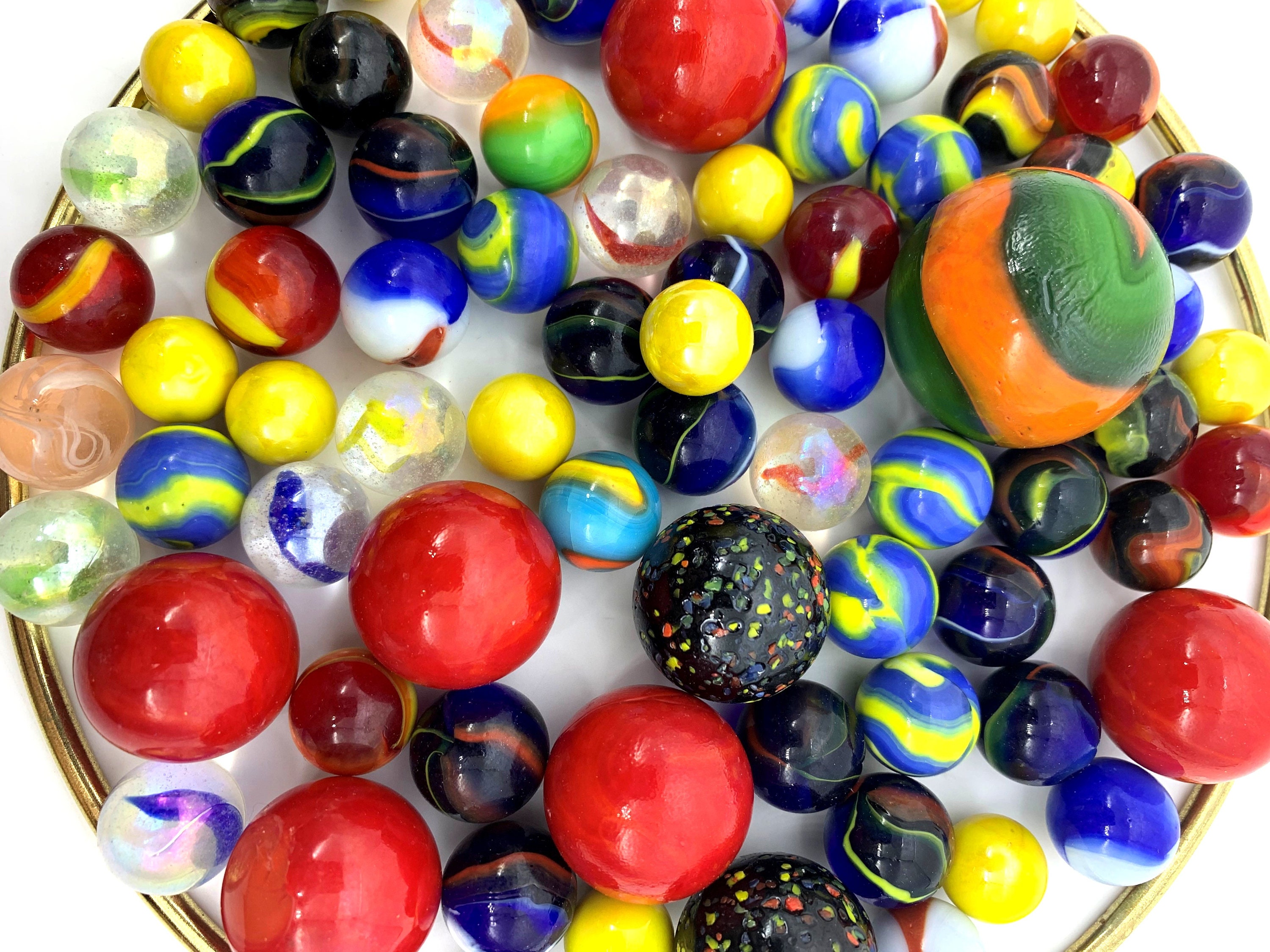 Collector Mega Marbles 22oz Container from 2000 Vacor Mix of | Etsy