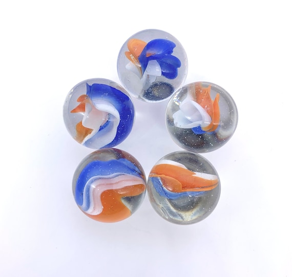 25mm Cat's Eye Three Color Vanes Glass Marble Shooters 1 - Etsy