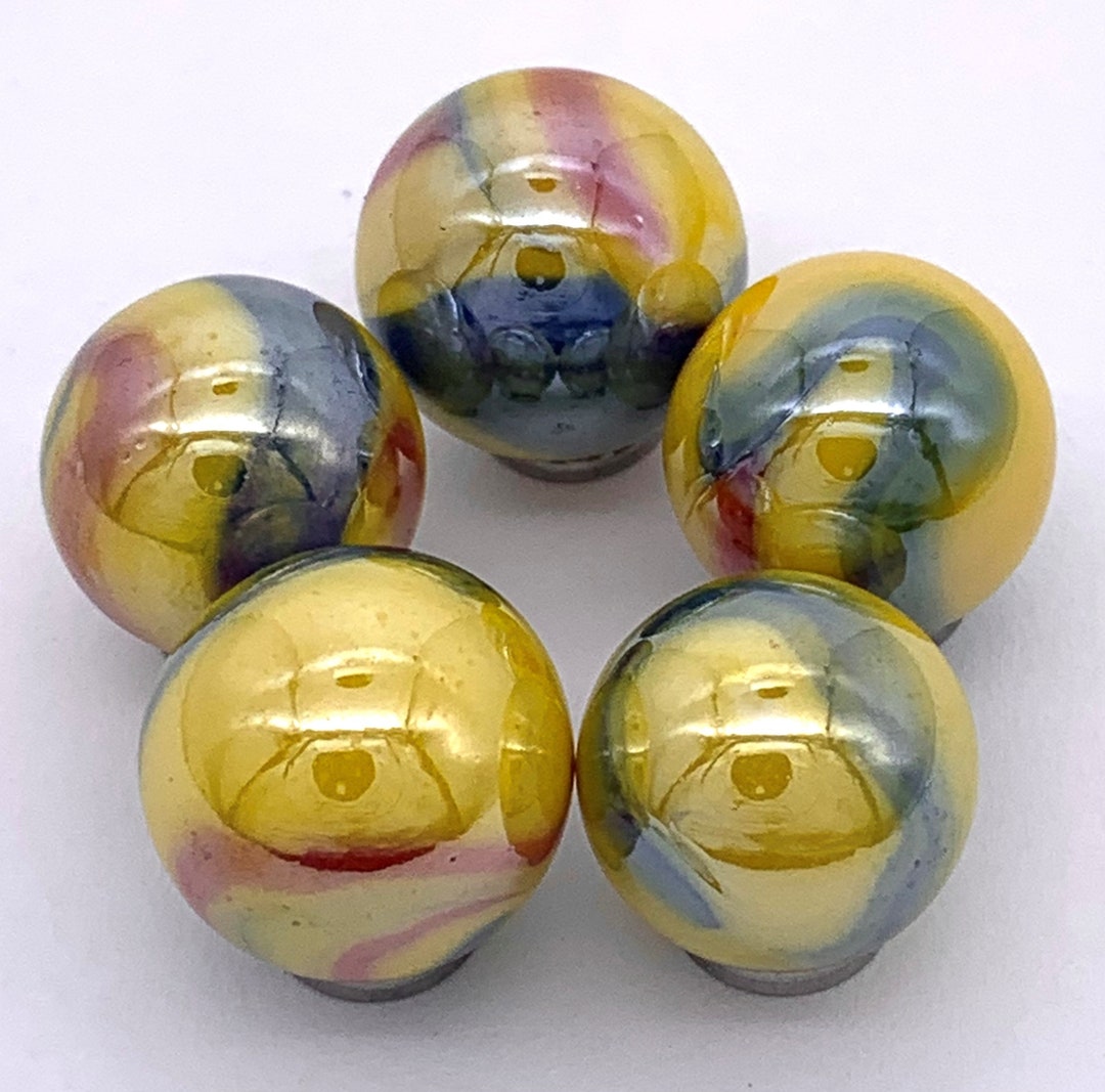 New for 2023! 16mm Tropicana Glass Marbles Players (5/8th") Pack of 5 ...