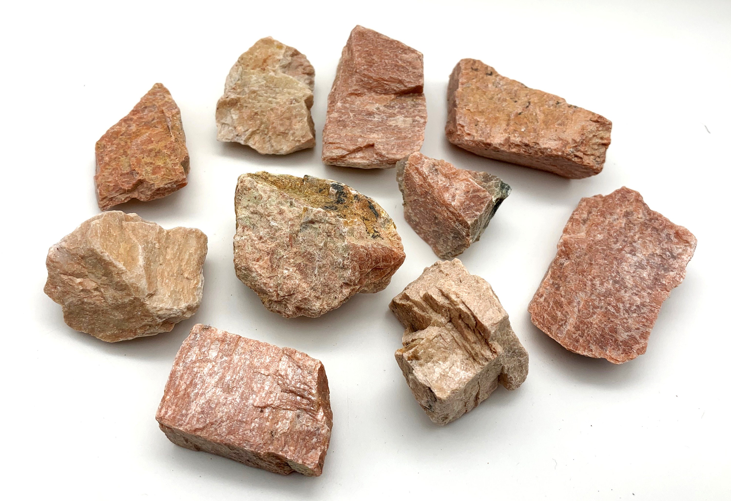 Microcline Pink Feldspar Igneous Rock 10 Unpolished Mineral | Etsy