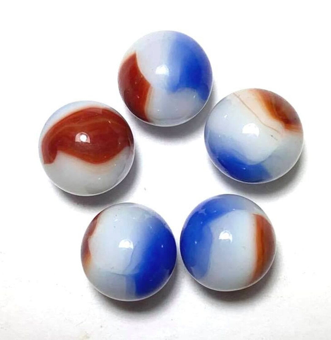 Patriot 16mm Glass "early Edition" Player Marbles - Pack of 5 Shiny Red ...