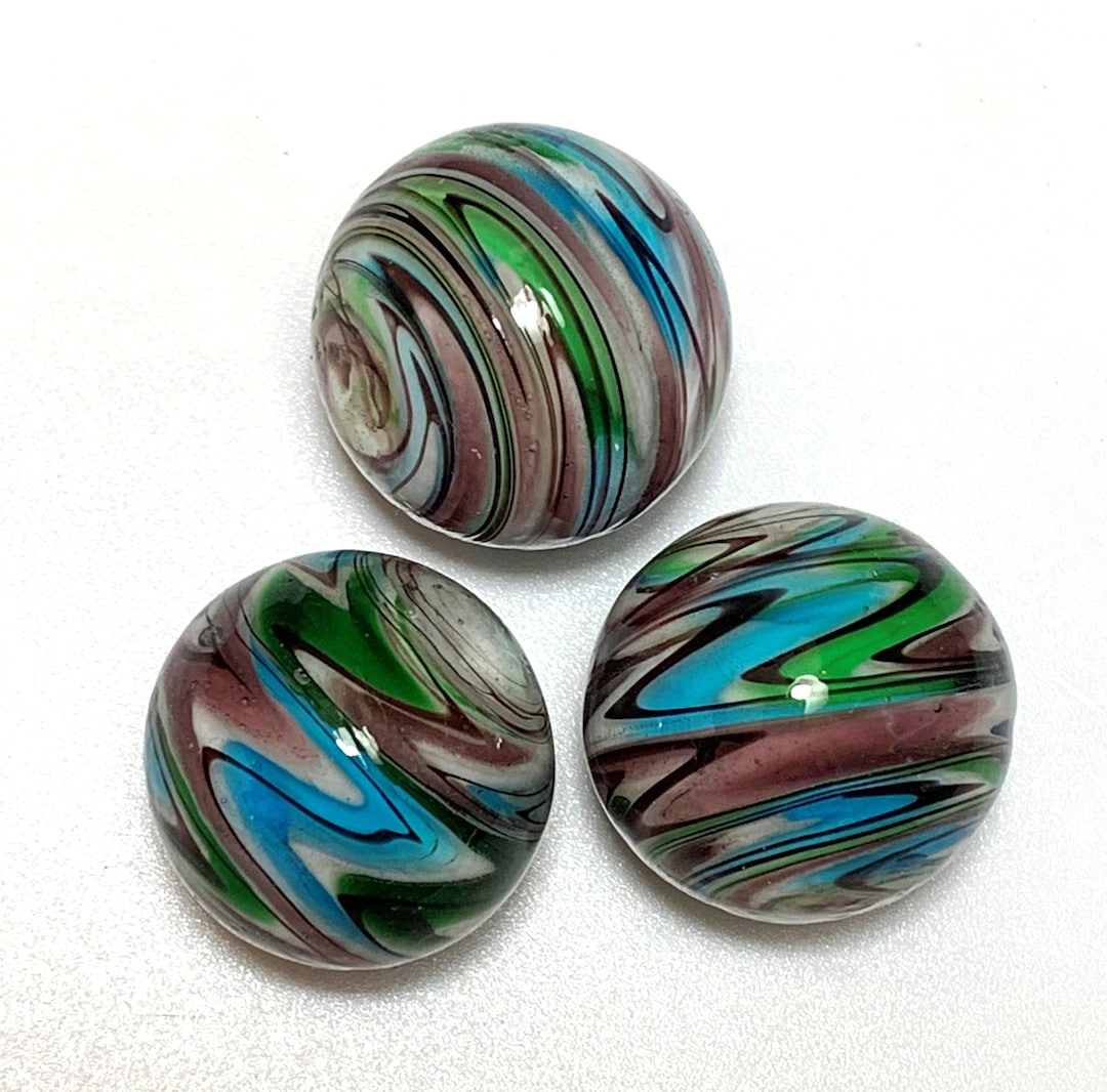 Sonata 25mm Handmade Art Glass Marbles Choice of Single Marble or Set ...