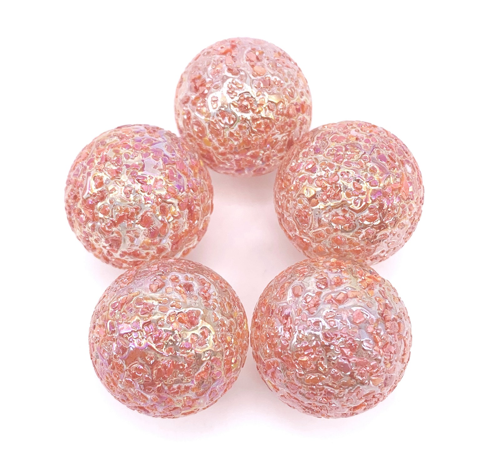 25mm pink Stardust 1 Inch Glass Marble Shooters | Etsy