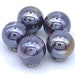 16mm Shooting Star Galaxy Glass Player Marbles Pack of 5 Opaque Black ...