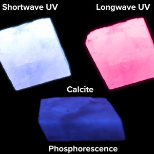 Set of 10 Medium Sized UV Short Wave Reactive Fluorescent Mineral Rock ...