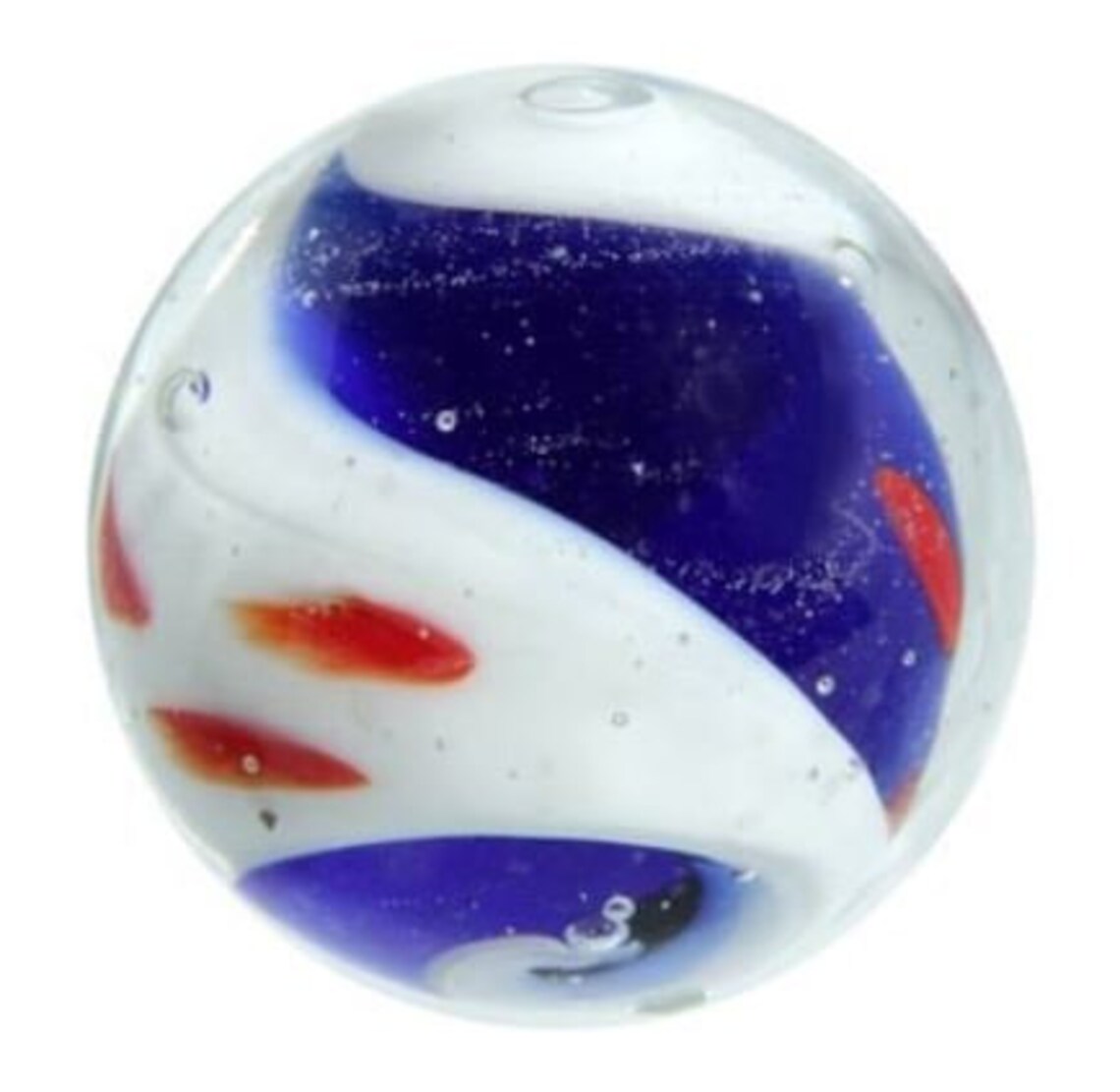 Yin Yang - 16mm Handmade Art Glass Marbles - Set of 6 W Stands ...