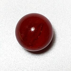 16mm Rouge Glass Player Marbles Pack of 5 Transparent Bright Red Base ...