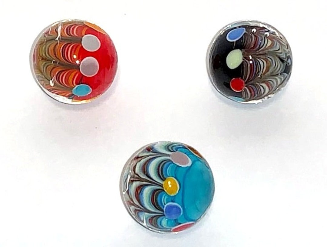 New for 2020! Big Top 22mm Handmade Art Glass Marbles W Stands - Your ...