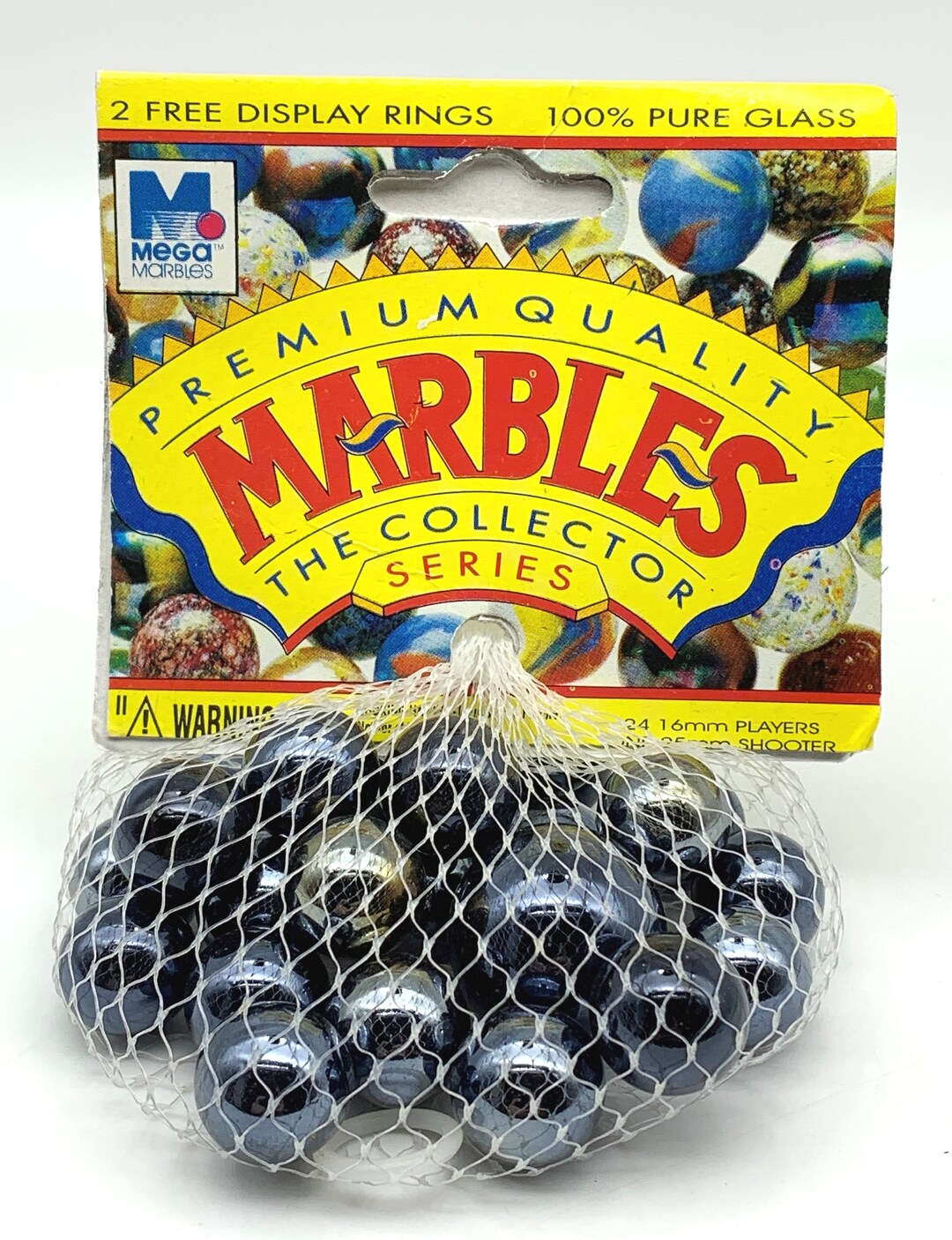 Steelies Collector Series Net Bag Yellow Label 25 Vintage Glass Mega ...