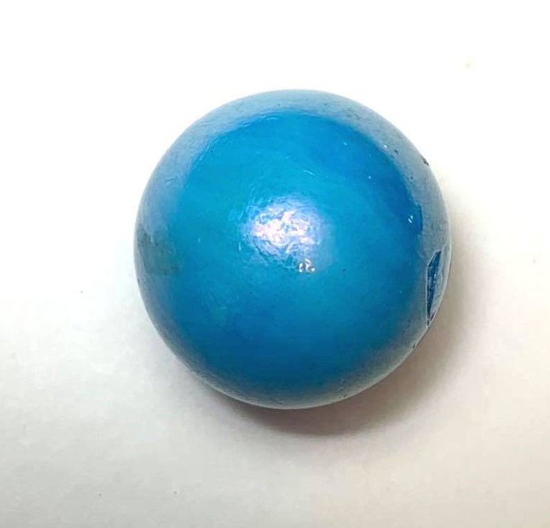 Pk. of 5 Light Blue Mega Logo Marbles 25mm (1 Inch) Iridescent Blue ...
