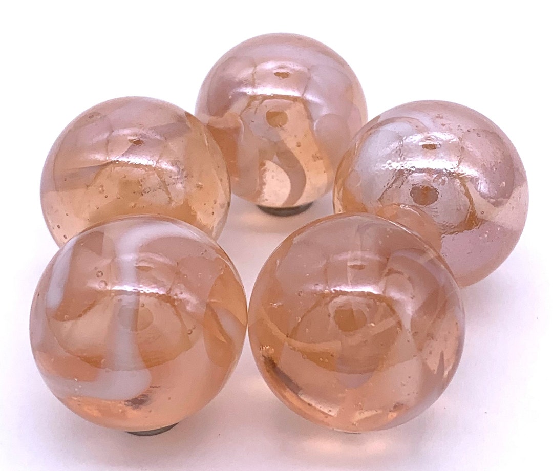 25mm Medusa Jellyfish 1" Mega Marbles Glass Shooters Pk 5 Transparent ...