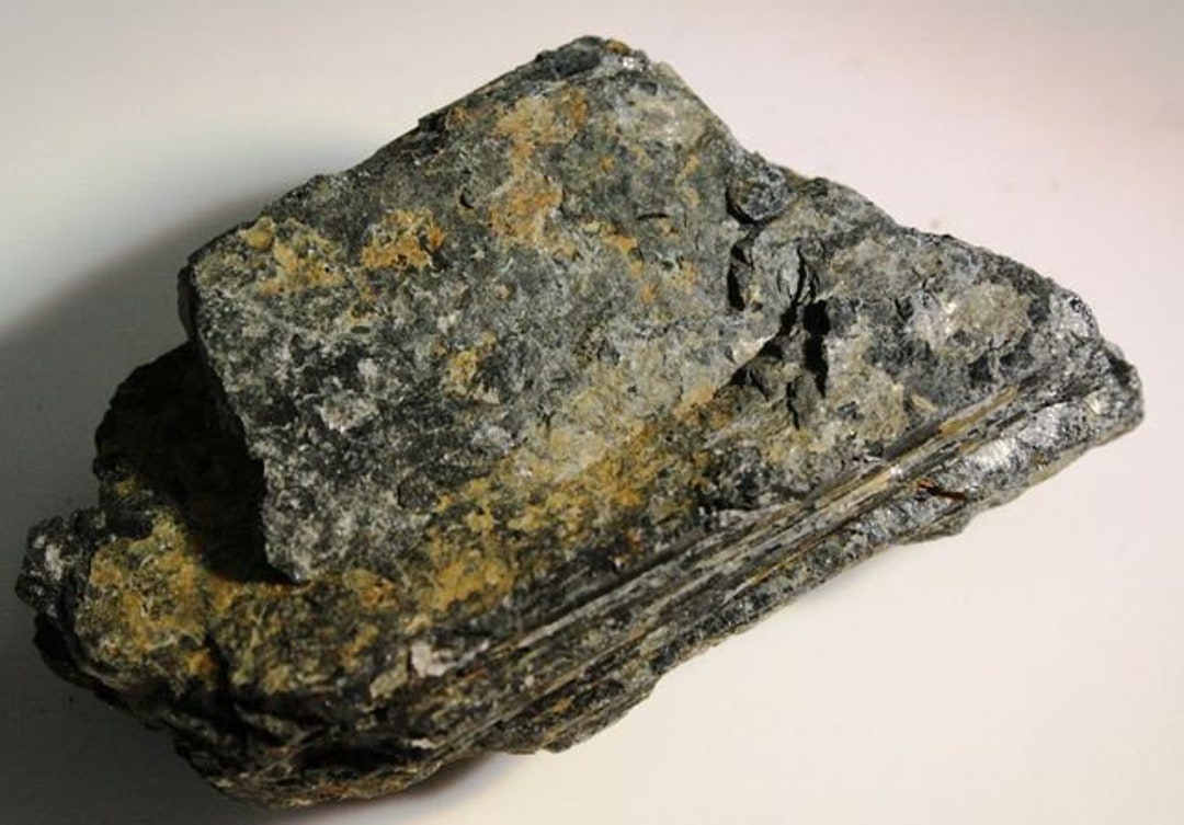 Black Crystalline Tourmaline Rock - 3 Pieces of Mineral Specimen ...