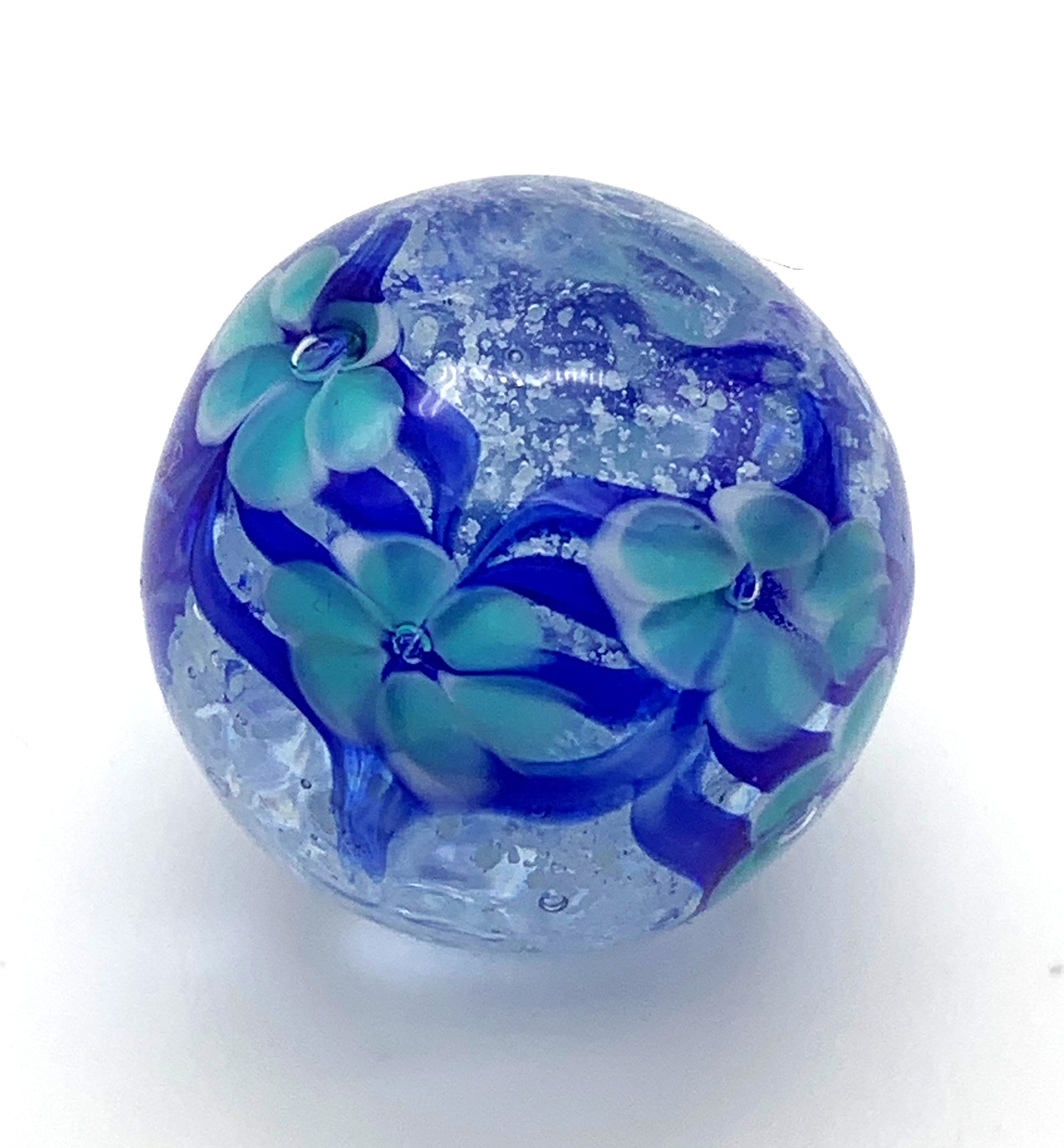 Aster Pack of 3 With Stands 16mm Handmade Art Glass Glow in - Etsy