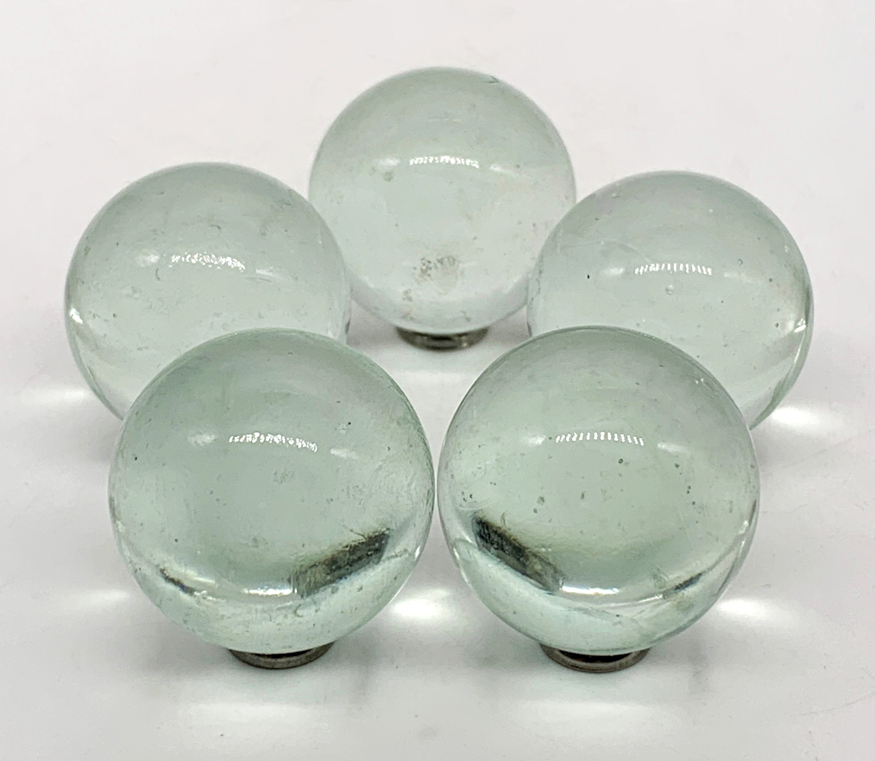 22mm Glacial Ice Clear Glass Shooter Marbles (7/8th") Choice of ...