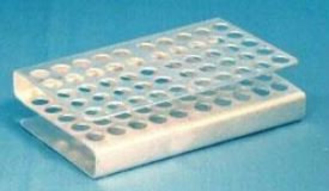 50 Place Aluminum Test Tube Rack S-shape 17mm Diameter Holes Perfect ...