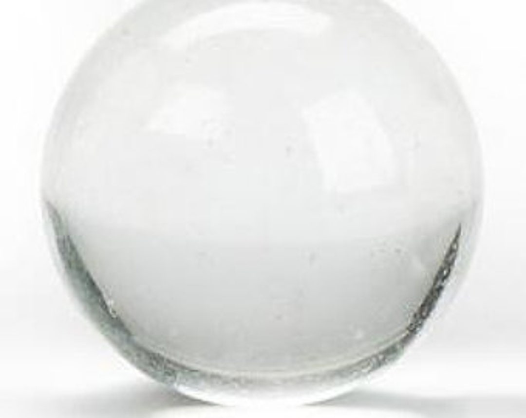 25mm Ice Clear W Bubbles (1') Glass Shooter Marbles New for 2020 ...
