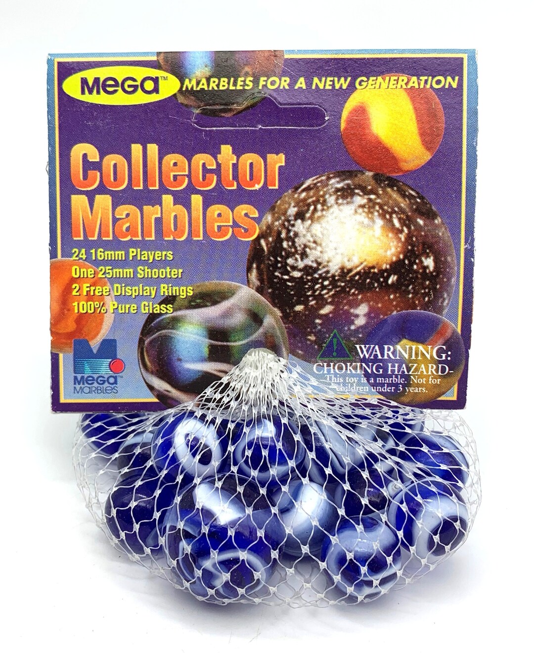 Neptune Collector Series Net Bag Glass Mega Marbles by Vacor Blue Label ...