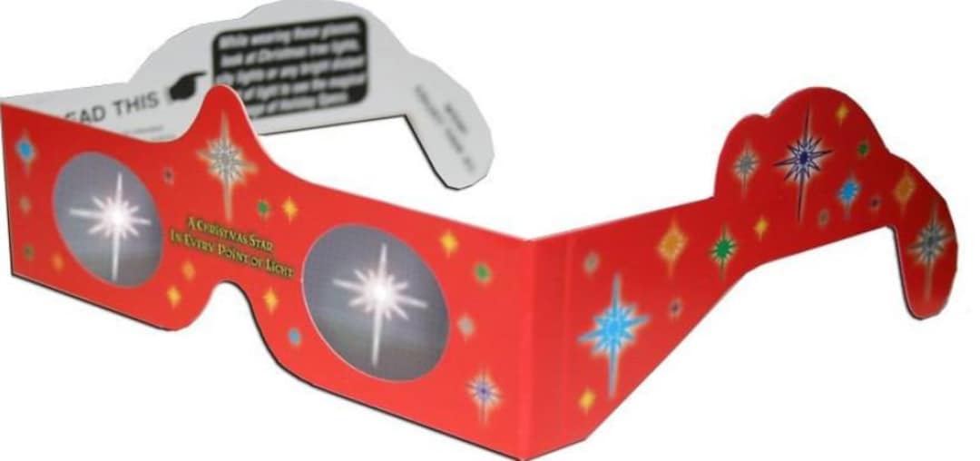3D Holographic Glasses: See a christmas Star at Any Bright Point of ...