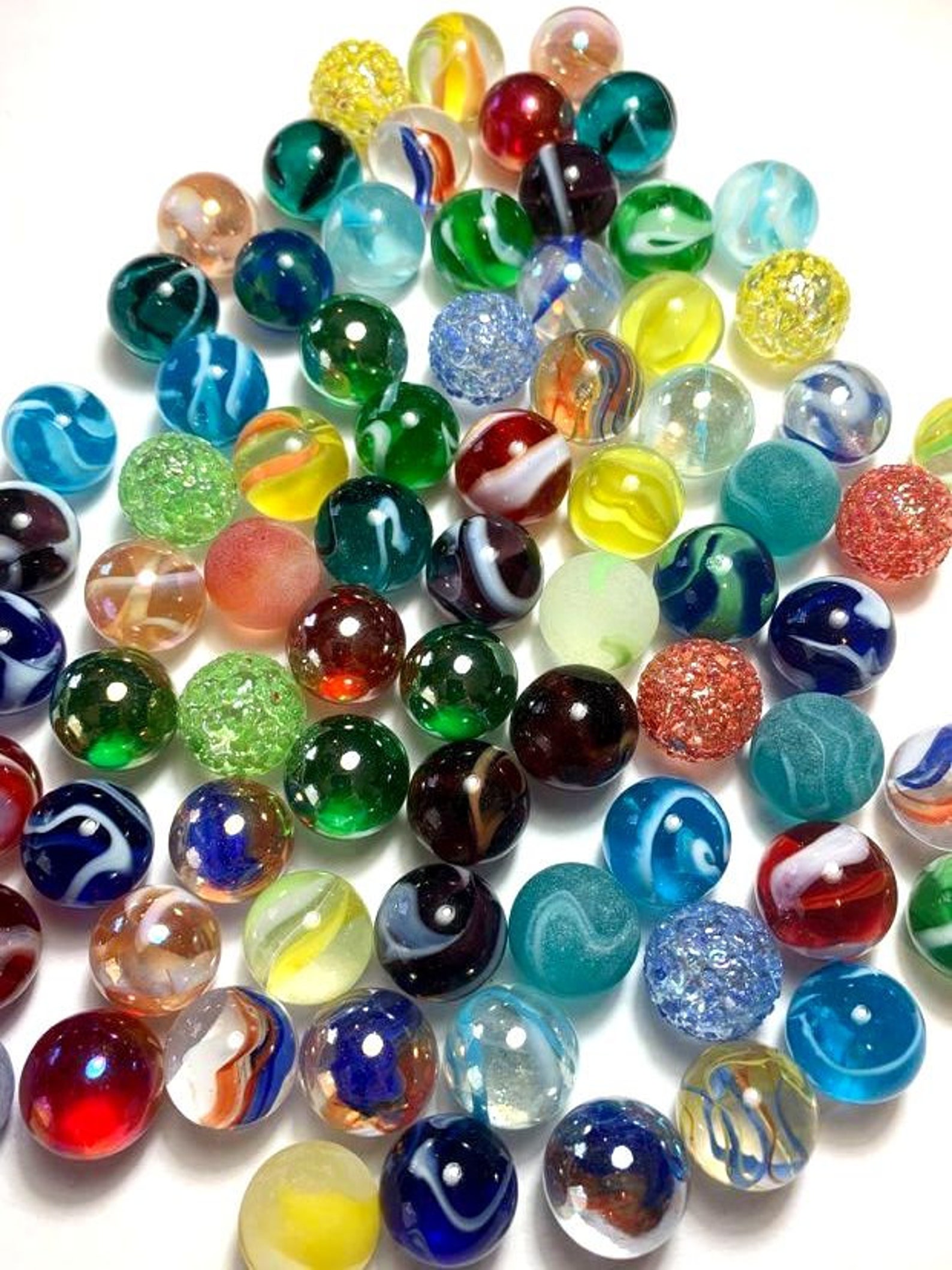 Marbles for Stained Glass Fencing Mix / Color and Size DIY Project ...