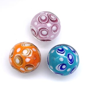 New for 2020!! Oyster Bay 22mm Handmade Art Glass Marbles W Stands ...