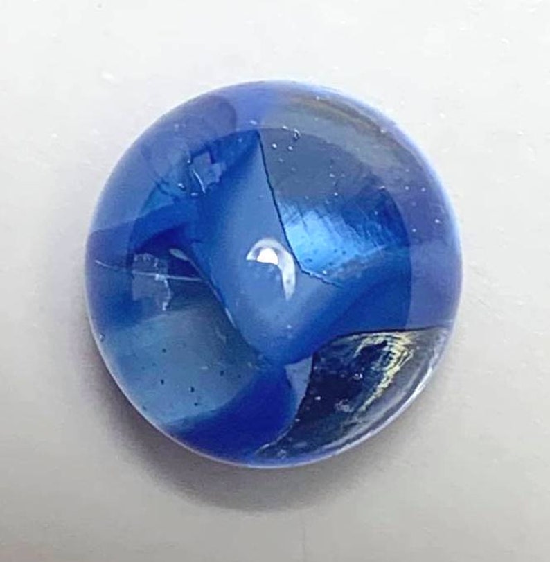 16mm Blue Cat's Eye 5/8 Inch Single Color Vanes Glass - Etsy