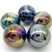 25mm Milky Way Shooters Pack of 5 Iridescent Metallic Glass Mega ...