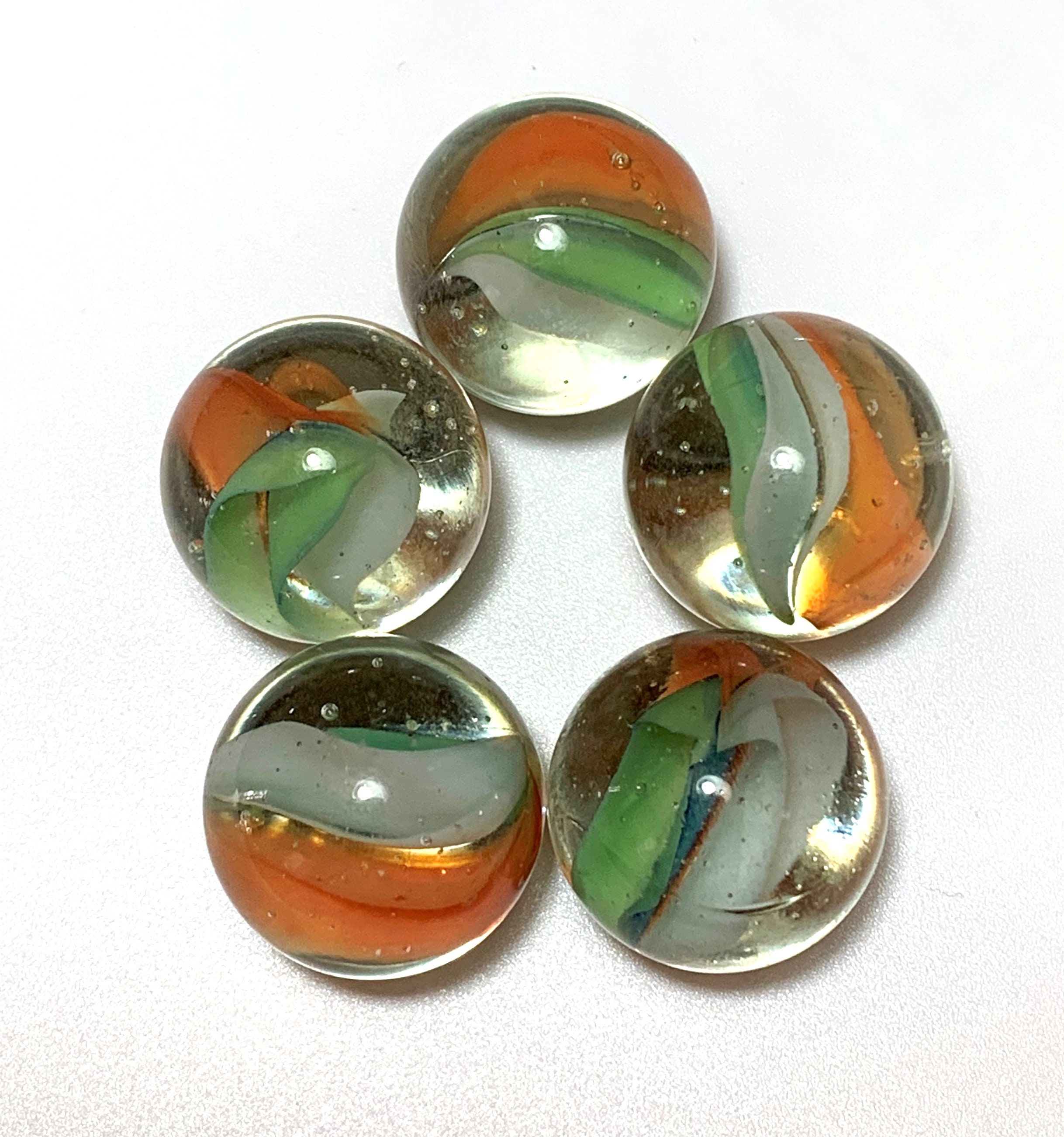25mm Cat's Eye 1 Inch Three Color Vanes Glass Marble - Etsy
