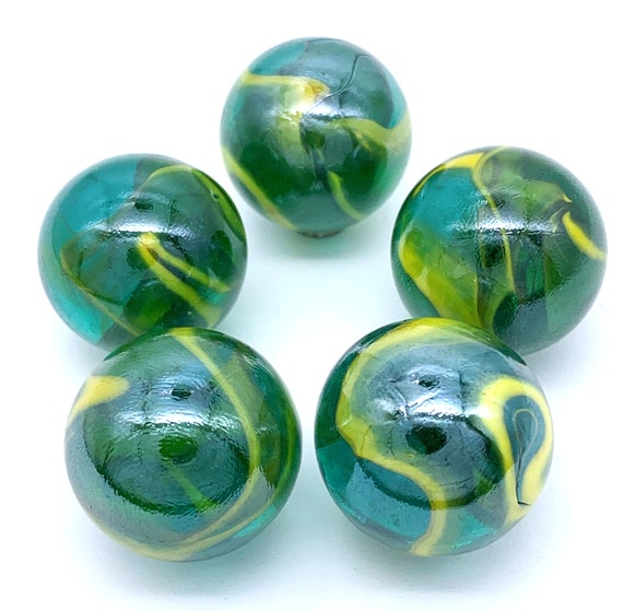 25mm iguana Pk of 5 Glass Marble Marbles Shooters | Etsy