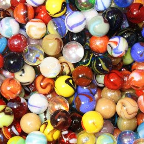 500 Bulk Assorted 16mm Premium Player Glass Mega Marbles - Etsy