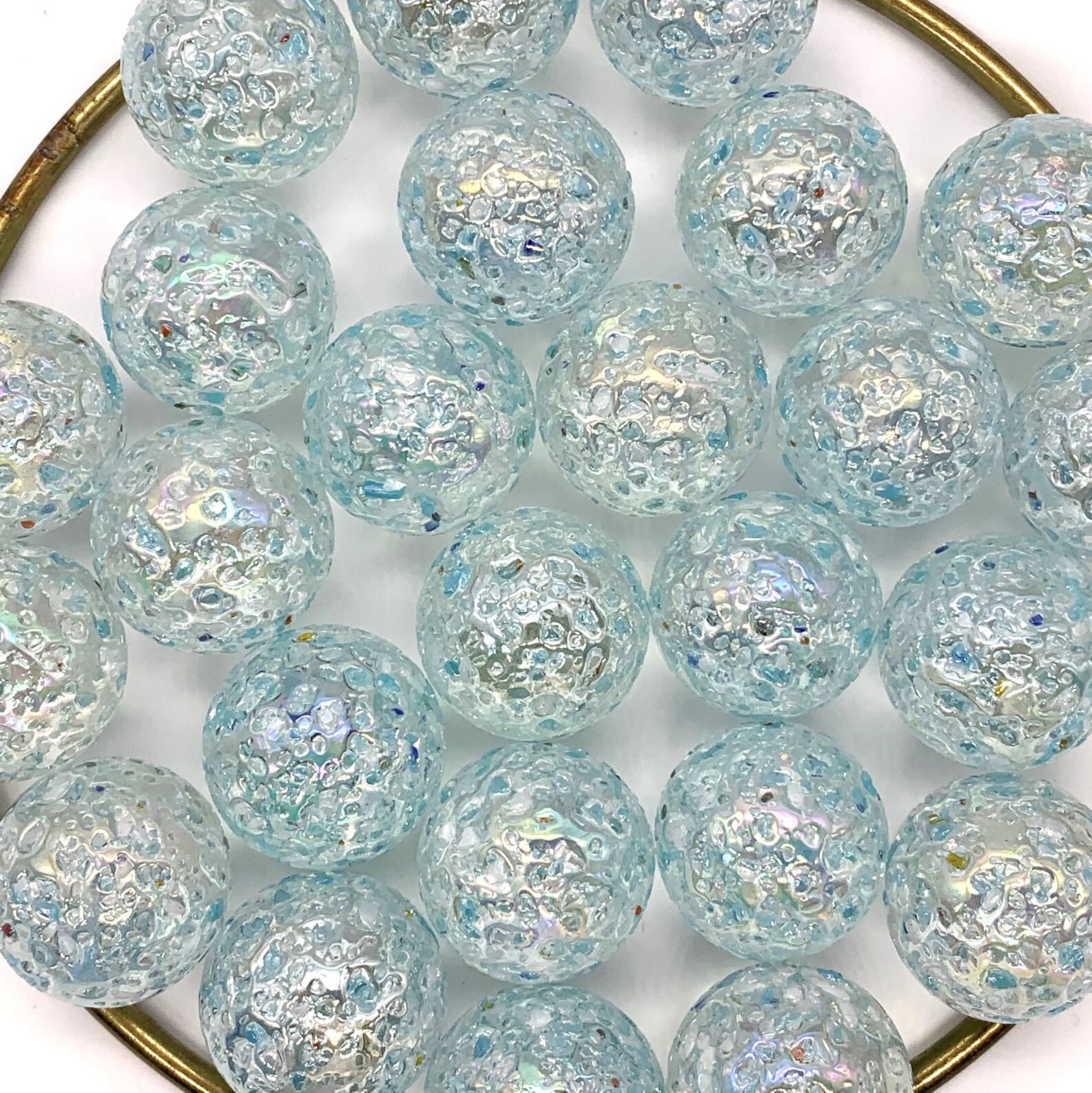 22mm Snowflake Marble Shooters 7/8 Inch Pack | Etsy