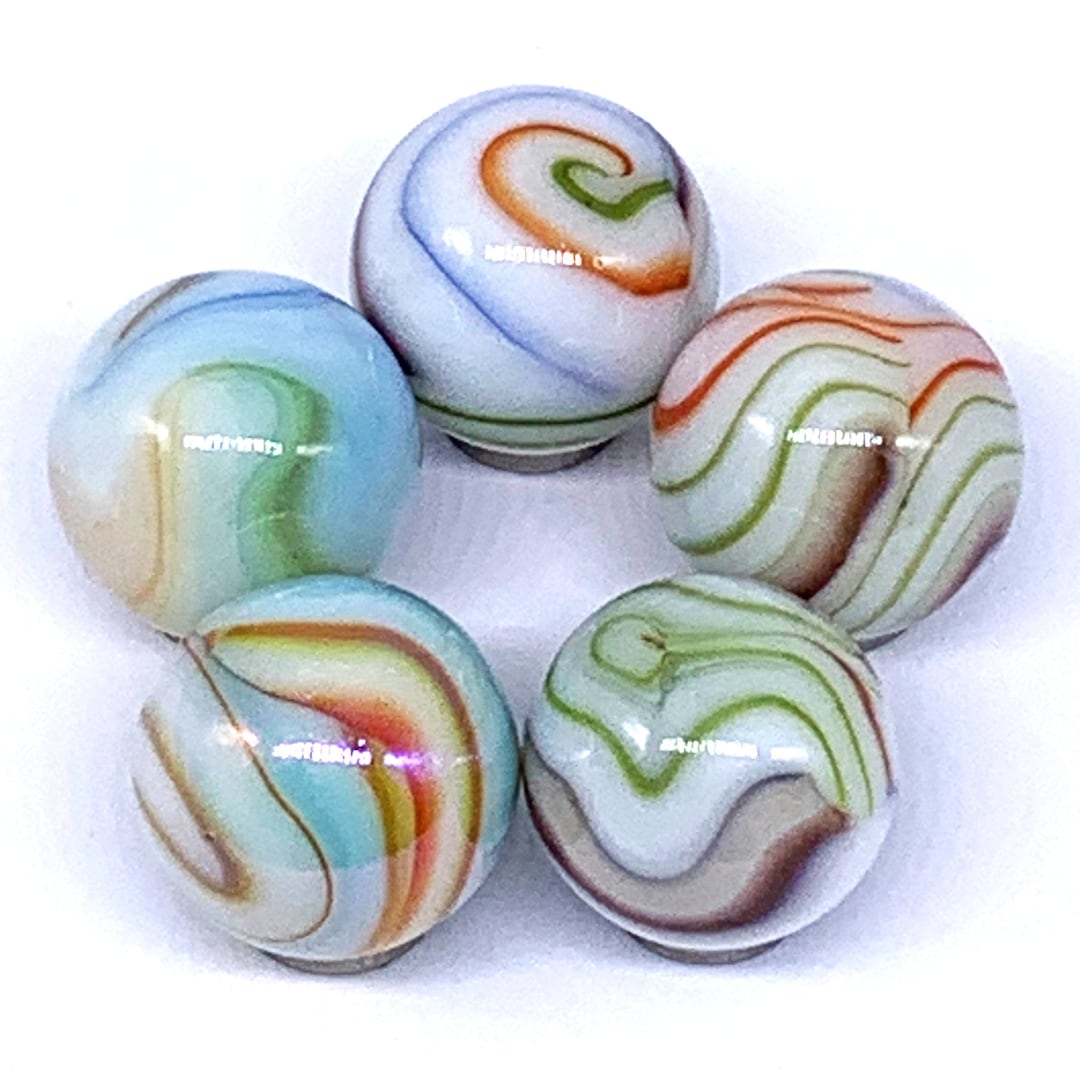 16mm "hurricane" Glass Player Mega Marbles Choice: Pack of 5 or 10 ...